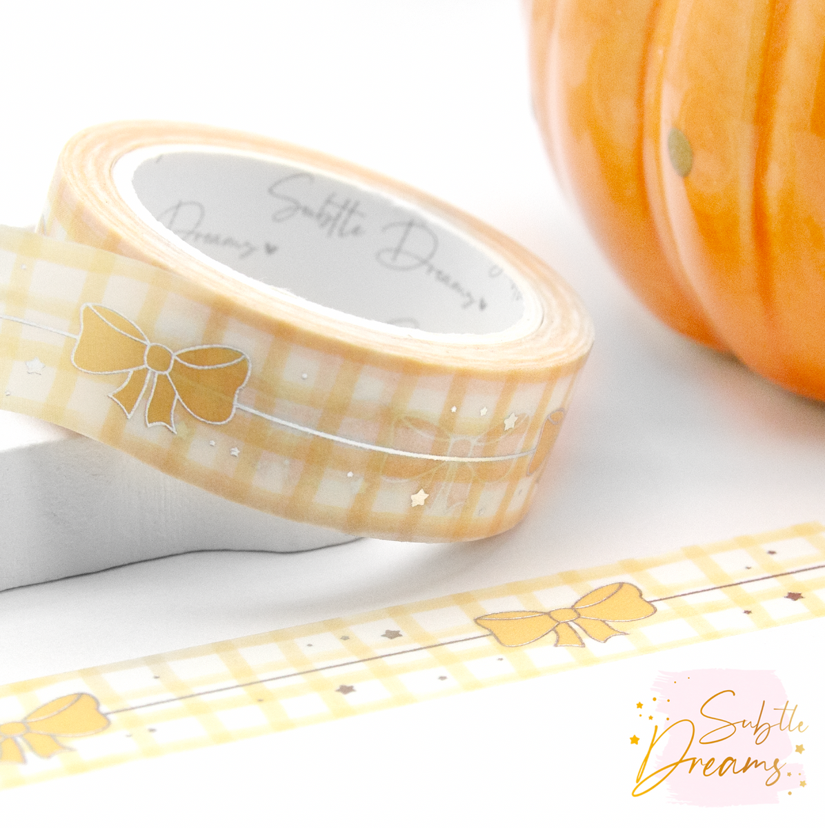 Just bows washi Vol.2, pumpkin – Subtle Dreams Co