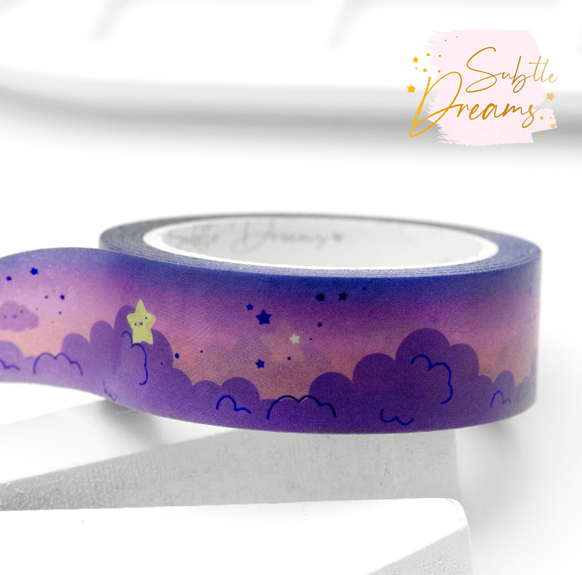 Royal purple cloud washi – Subtle Dreams Co