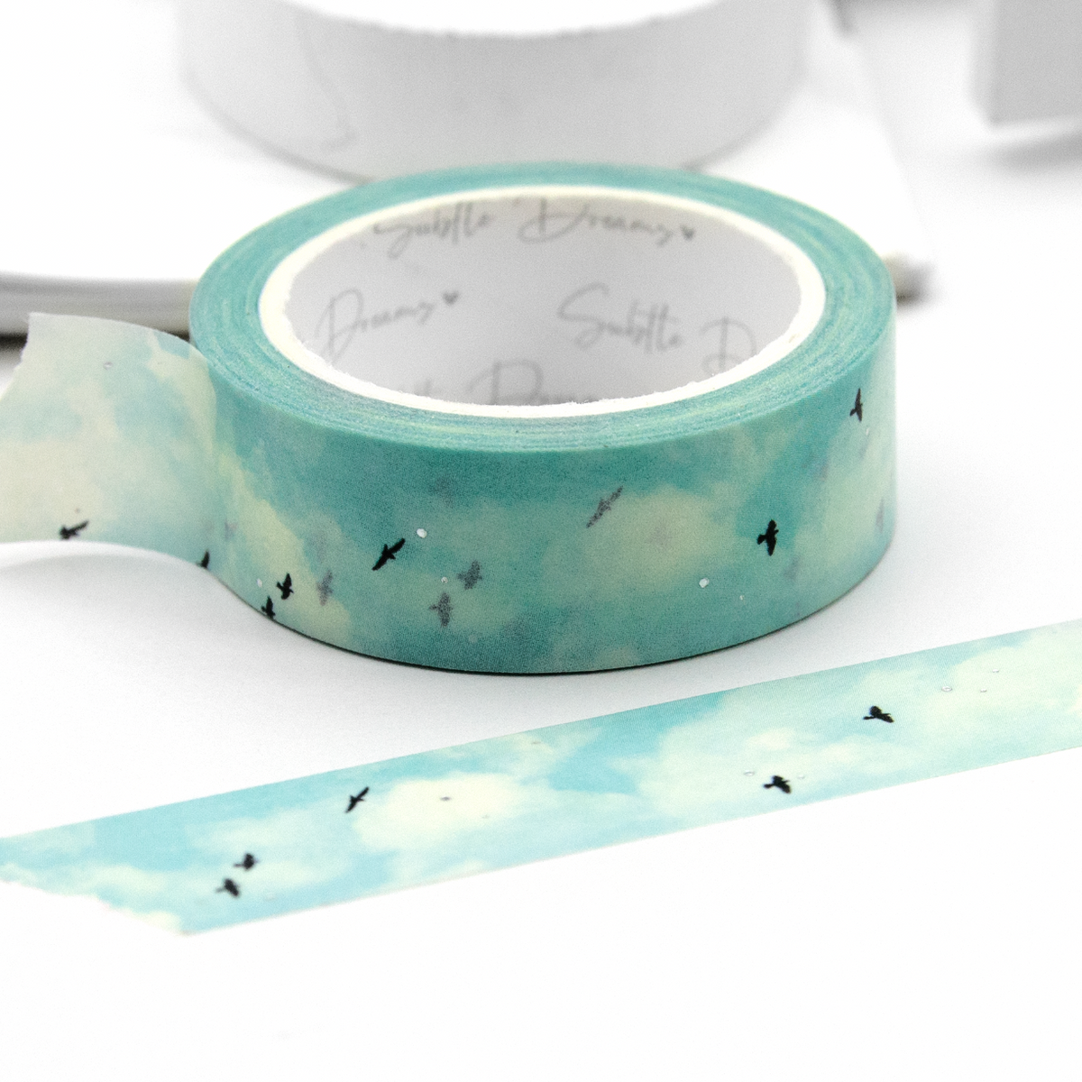 Tahitian Sky washi, watercolor hand painted – Subtle Dreams Co