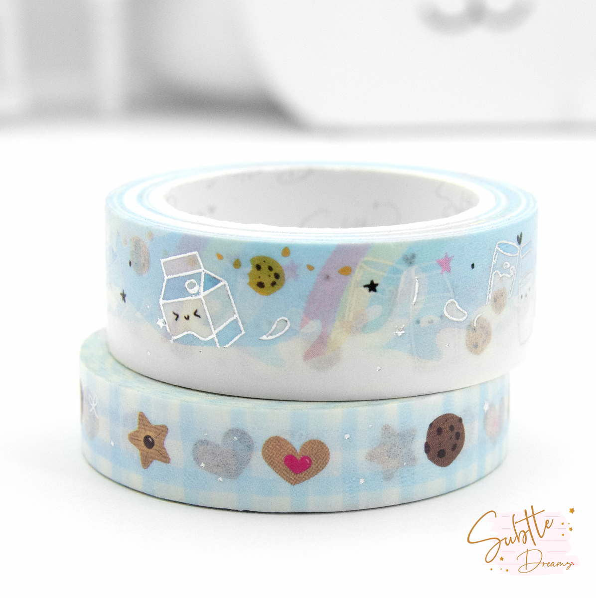 Milk and cookies washi set of 2| LIMITED STOCK! – Subtle Dreams Co