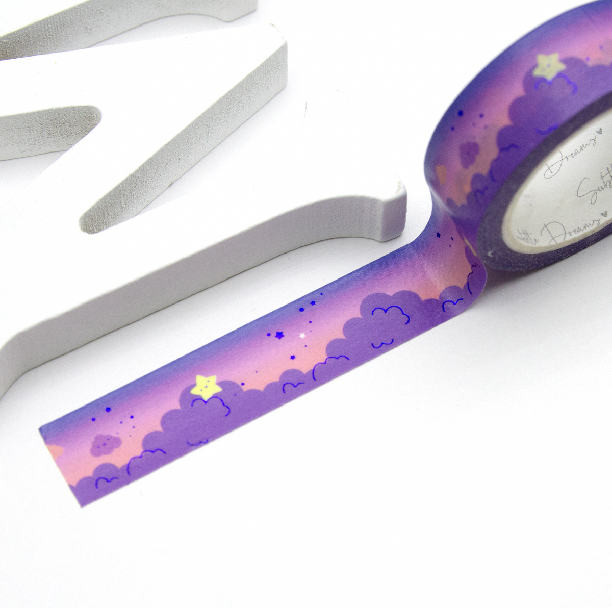 Royal purple cloud washi – Subtle Dreams Co