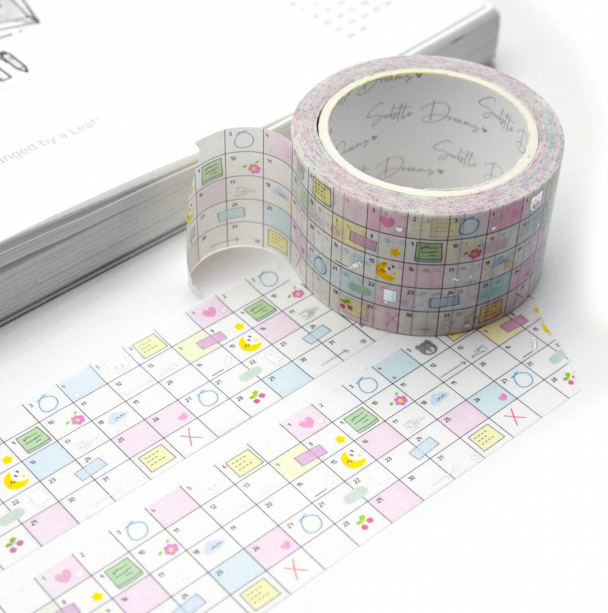 Planner girl grid washi, planner tape, wide washi – Subtle Dreams Co