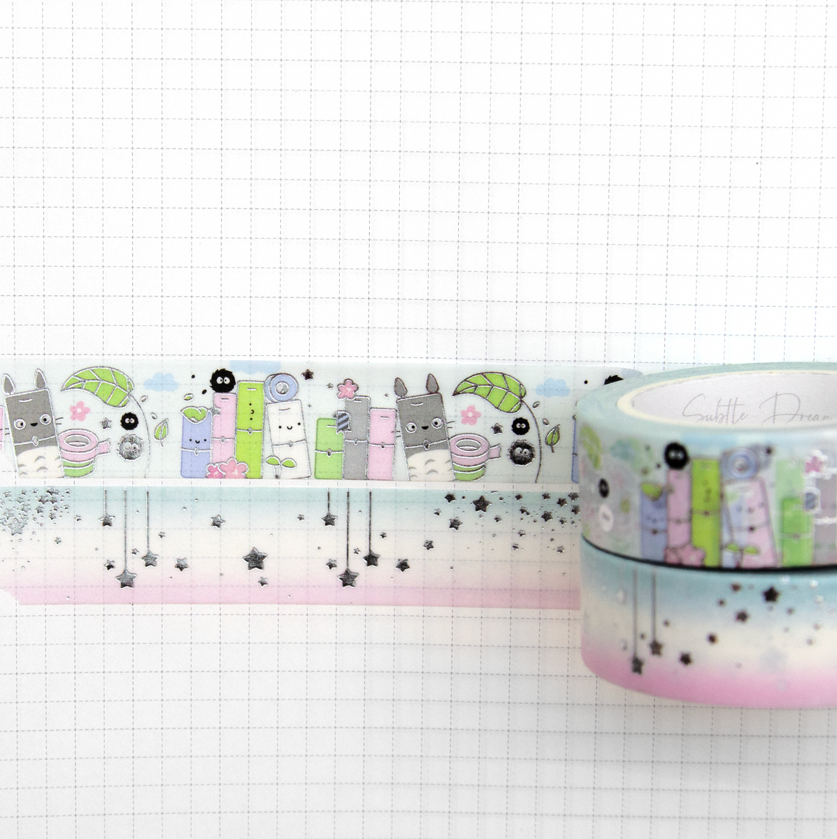 Totoro planner stack washi, star city Vol.12 – Subtle Dreams Co